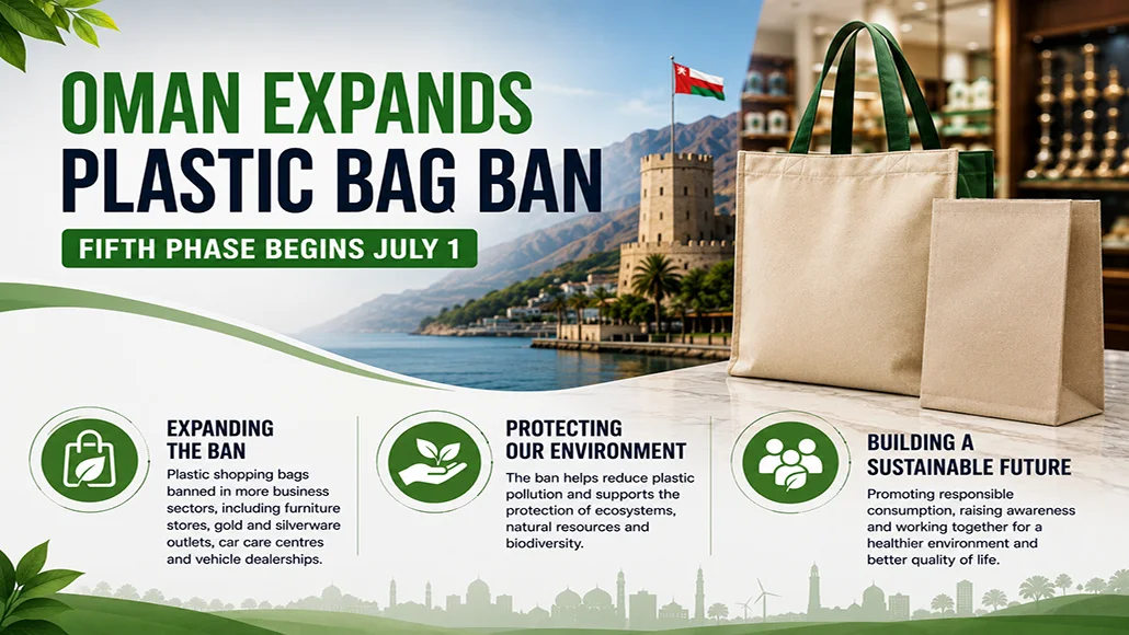 Plastic Bag Ban Expands to New Retail Sectors Across Oman